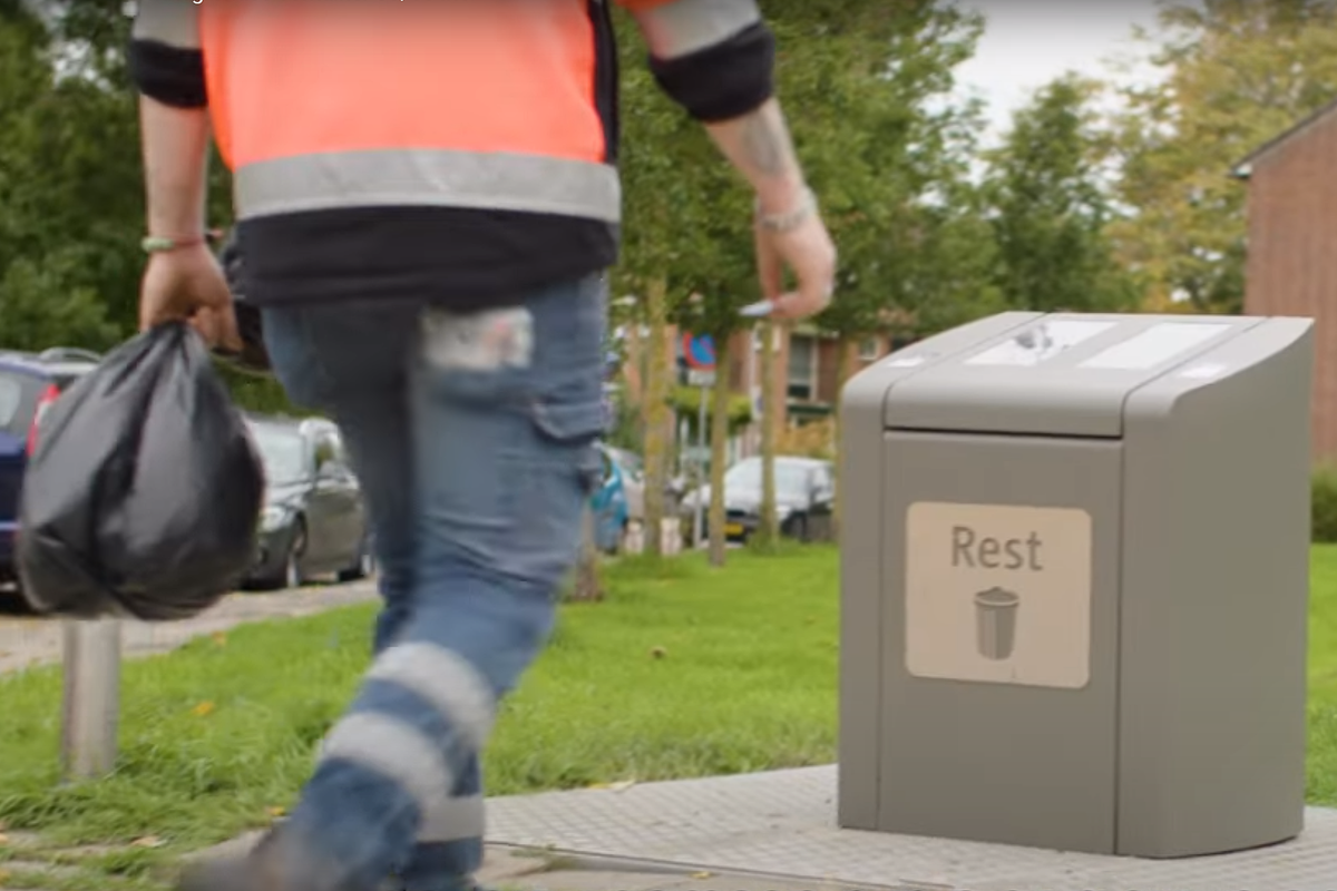 Flats Daalhof: ondergrondse afvalcontainers met pasje