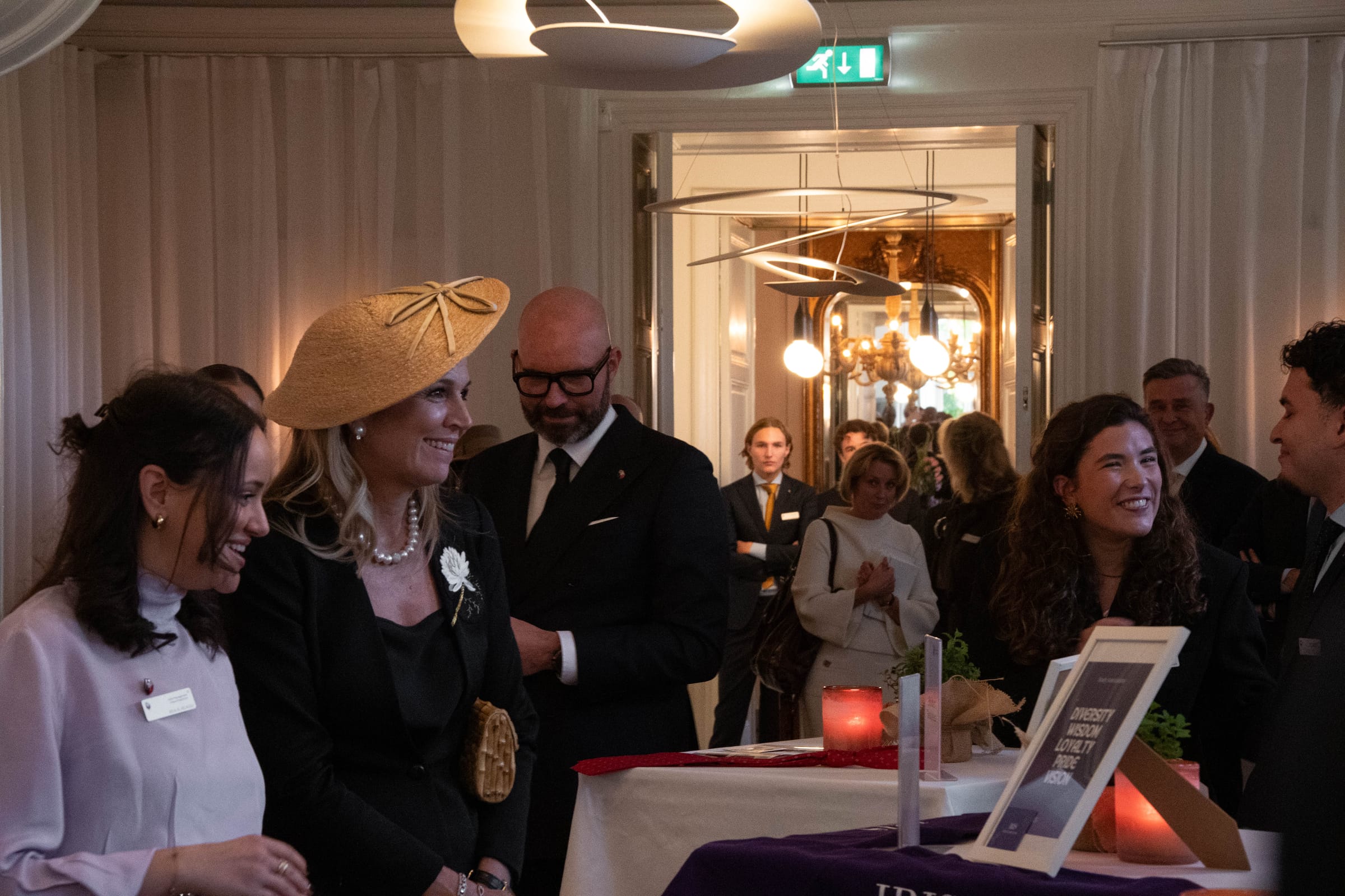 Máxima op hotelschool, alcoholvrij en vegetarisch